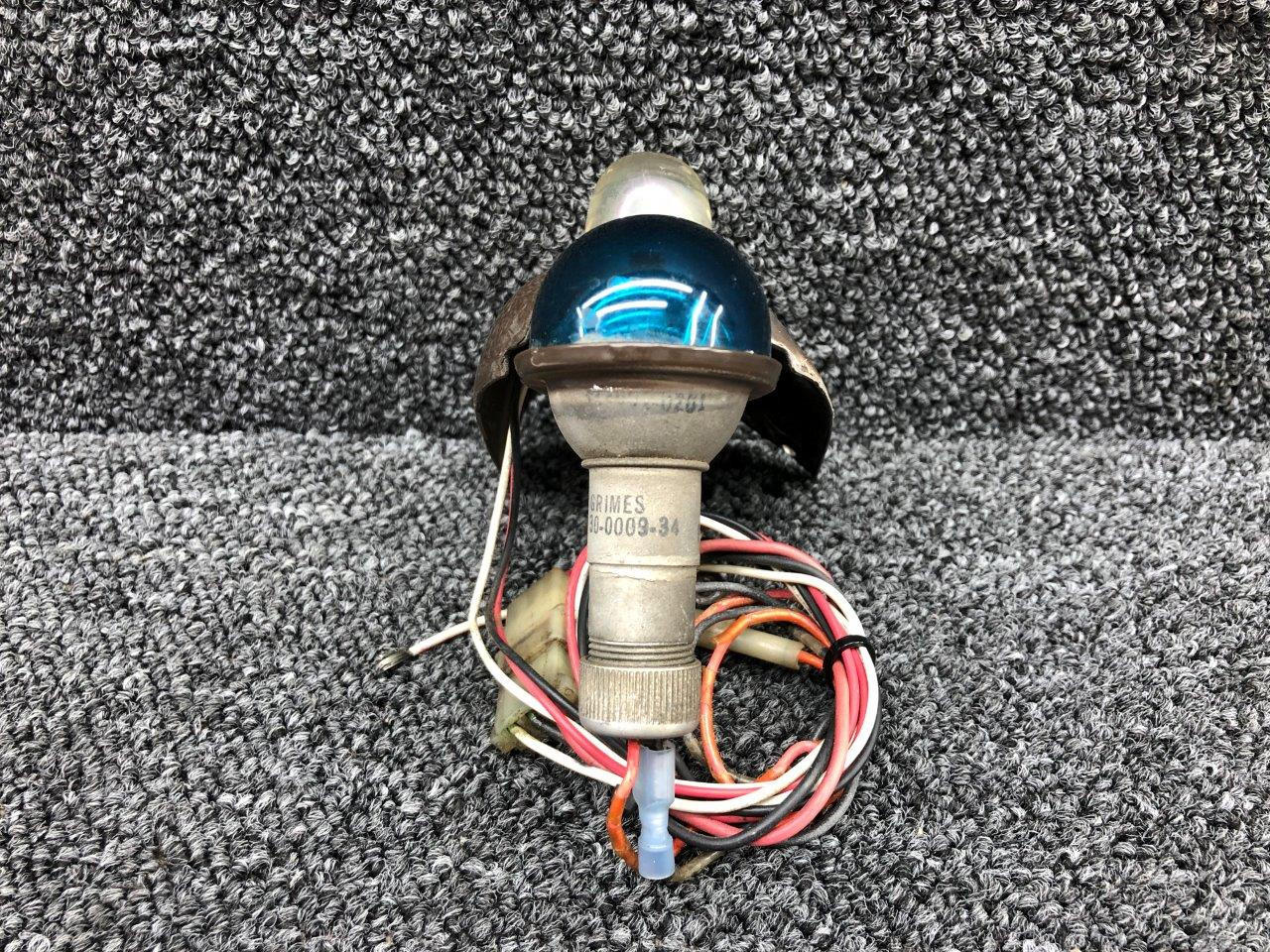 C622001-0201 Cessna 172N Wing Navigation Light RH W/ Strobe, Shield, Lens