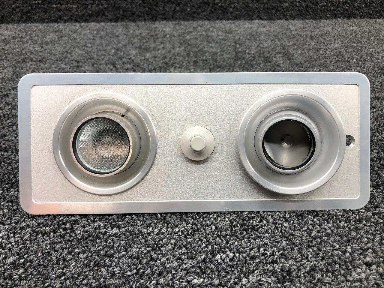 58-530104-1, 2565, 2515 Beech Wemac Overhead Panel has Light, Vent and ...