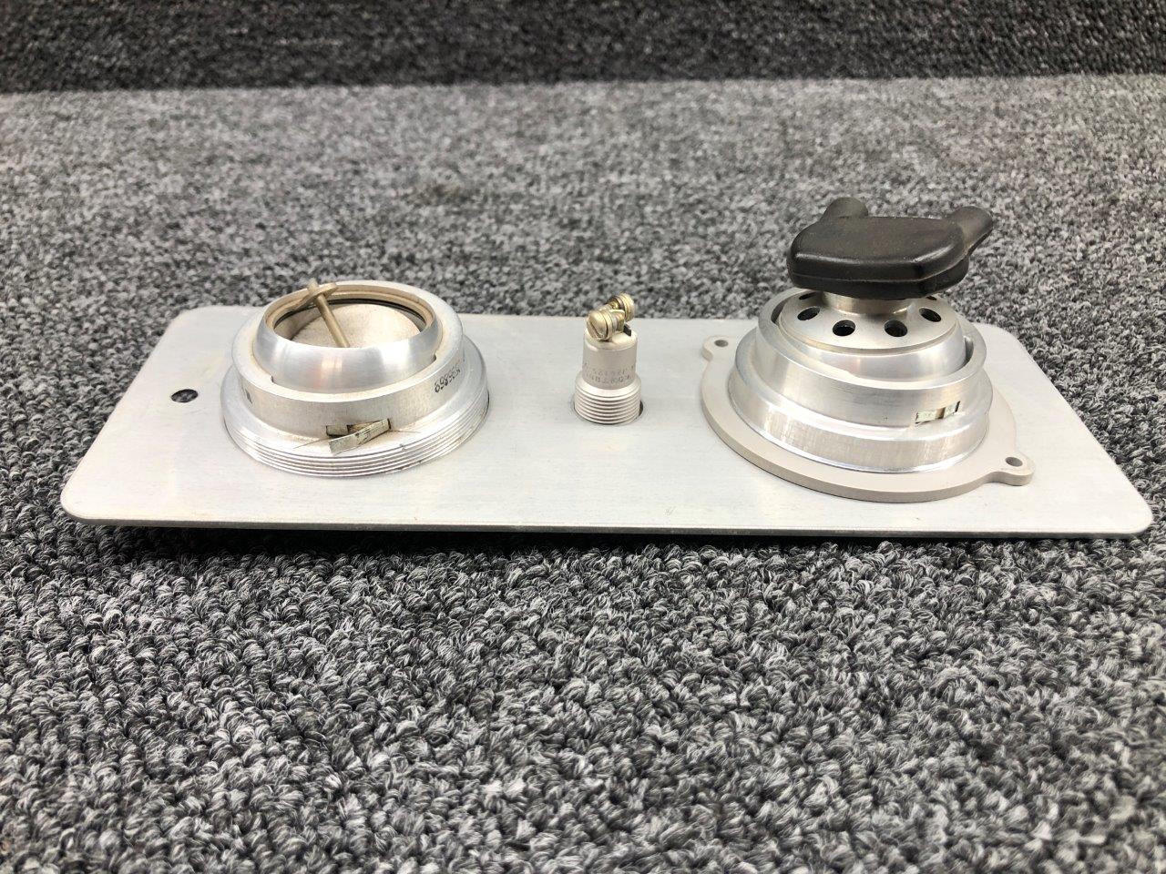 58-530104-1, 2565, 2515 Beech Wemac Overhead Panel has Light, Vent and ...