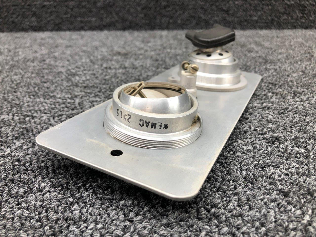 58-530104-1, 2565, 2515 Beech Wemac Overhead Panel has Light, Vent and ...