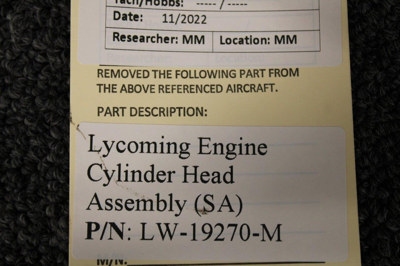 LW-19270-M Lycoming Engine Cylinder Head Assembly (SA)