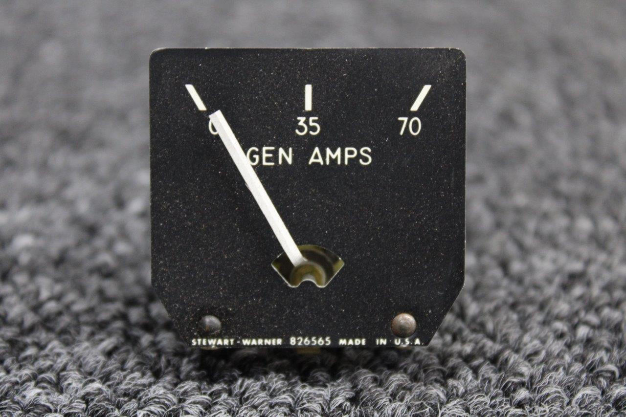 826565 Stewart-Warner Generator Amps Ammeter Indicator (NEW OLD STOCK) (SA)