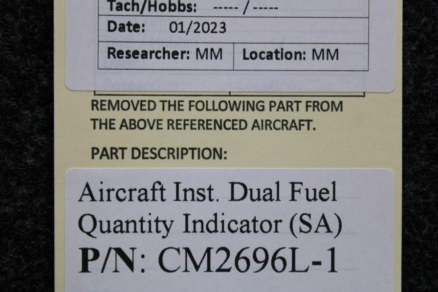 CM2696L-1 Aircraft Instruments Dual Fuel Quantity Indicator (SA)