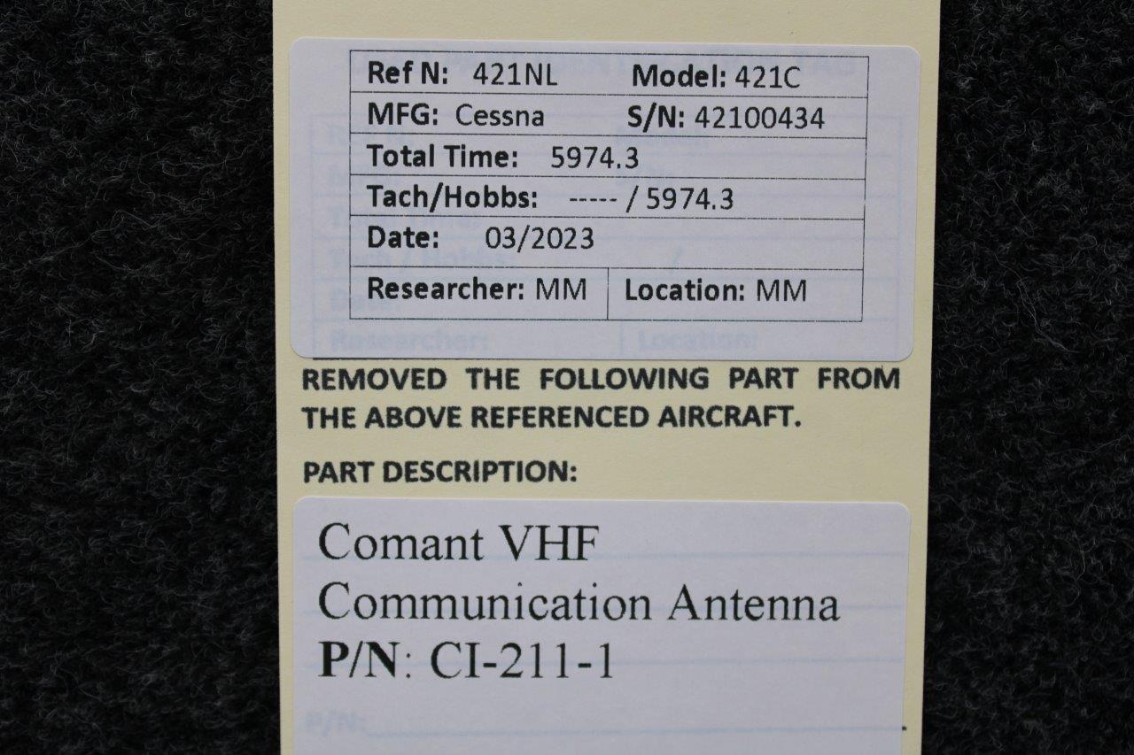 CI-211-1 Comant VHF Communication Antenna