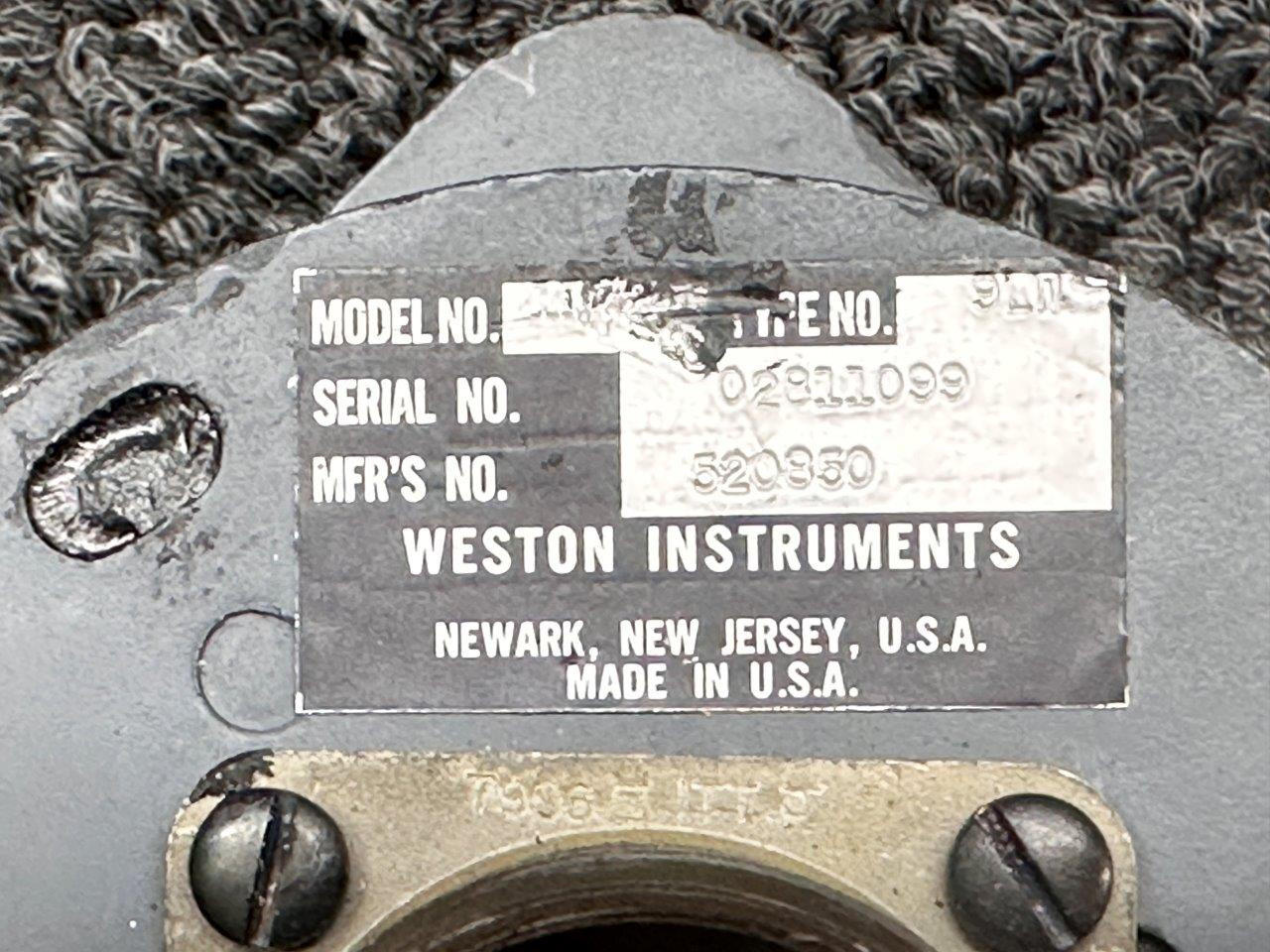 520850 Weston Instruments 1172 Course Deviation Indicator