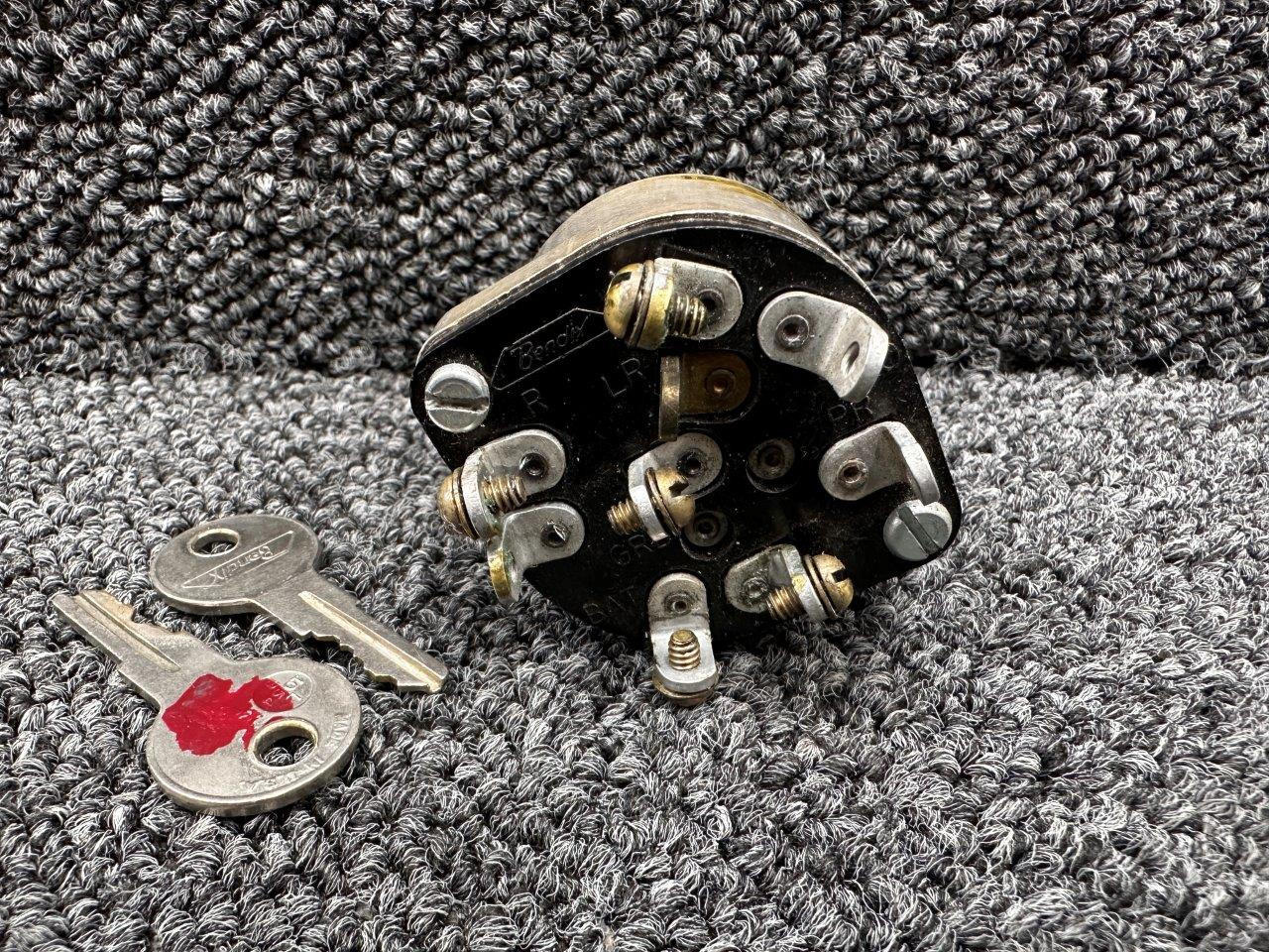10-357200-1 Bendix Ignition Switch with Keys | BAS Aircraft Salvage