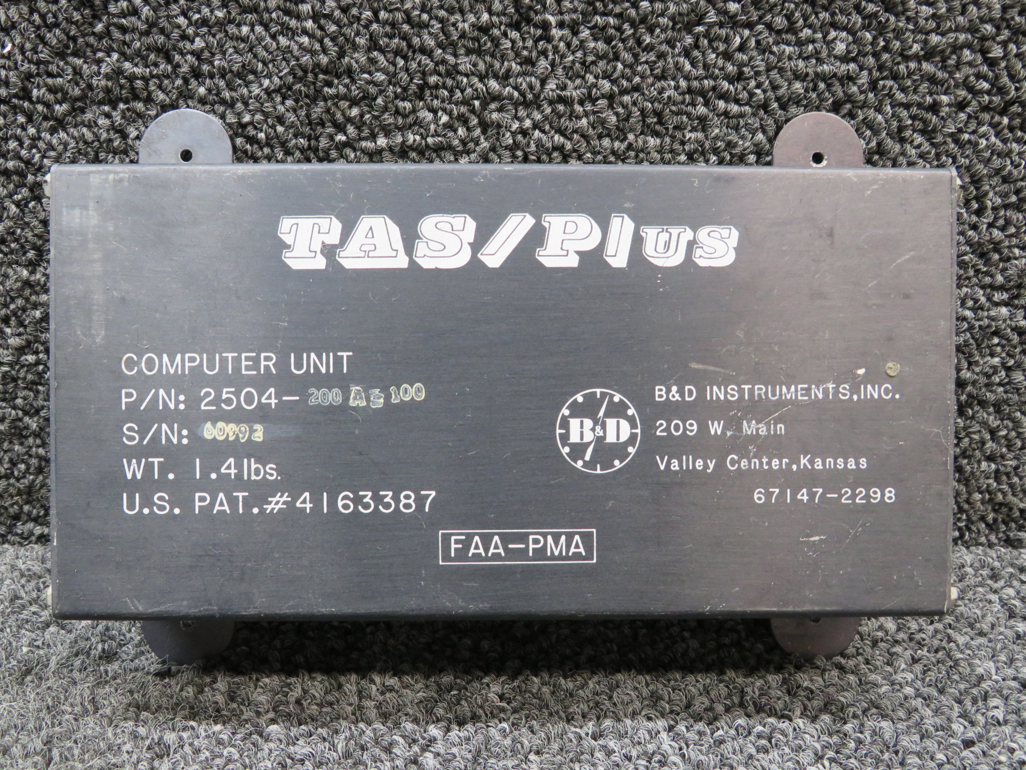 2504-200AS100 B and D Instruments TAS-Plus Computer Unit For Sale