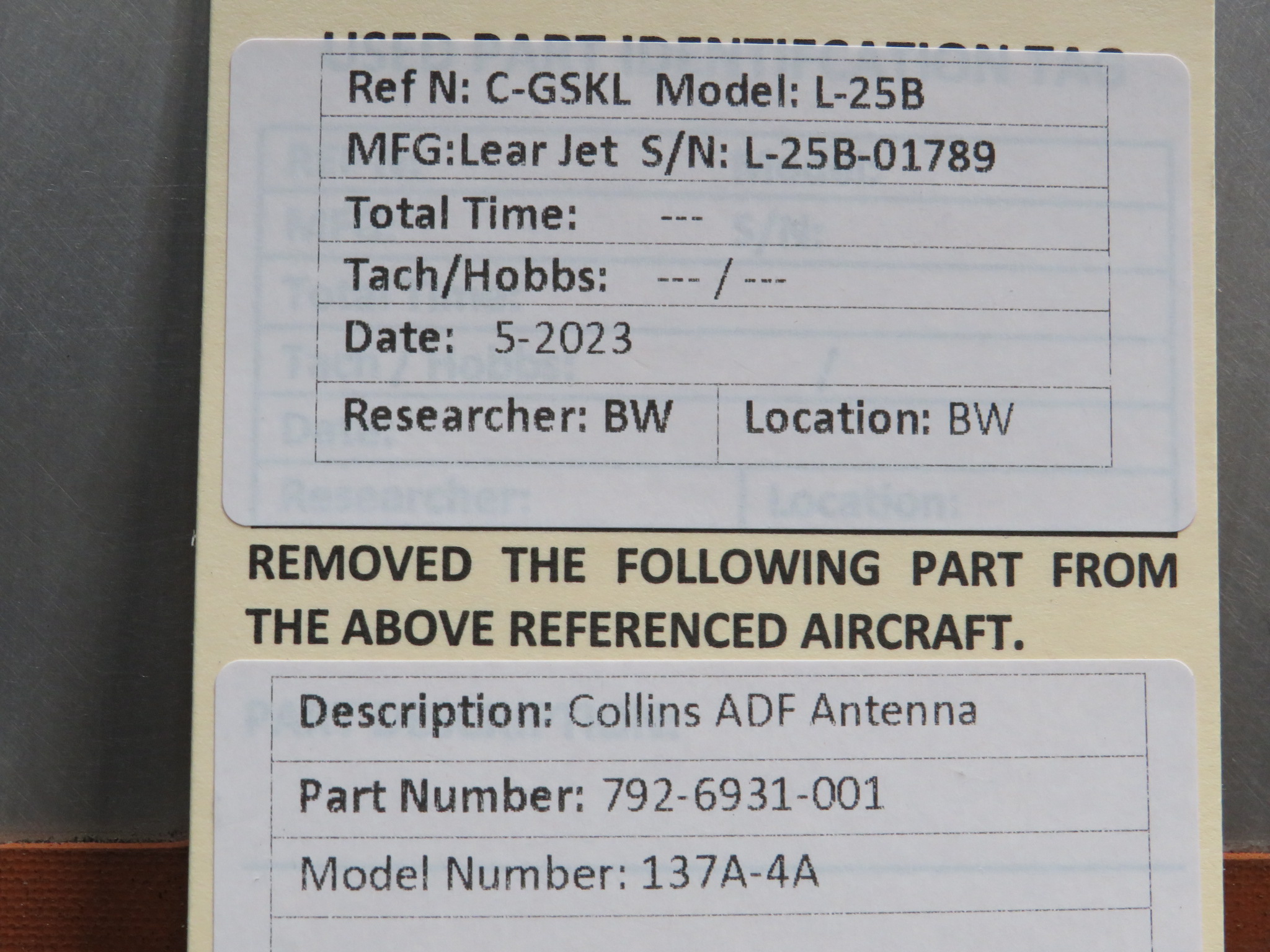 792-6931-001 Collins 137A-4A ADF Antenna Unit