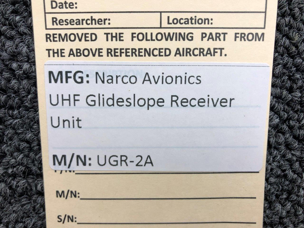 UGR-2A Narco UHF Glideslope Receiver For Sale