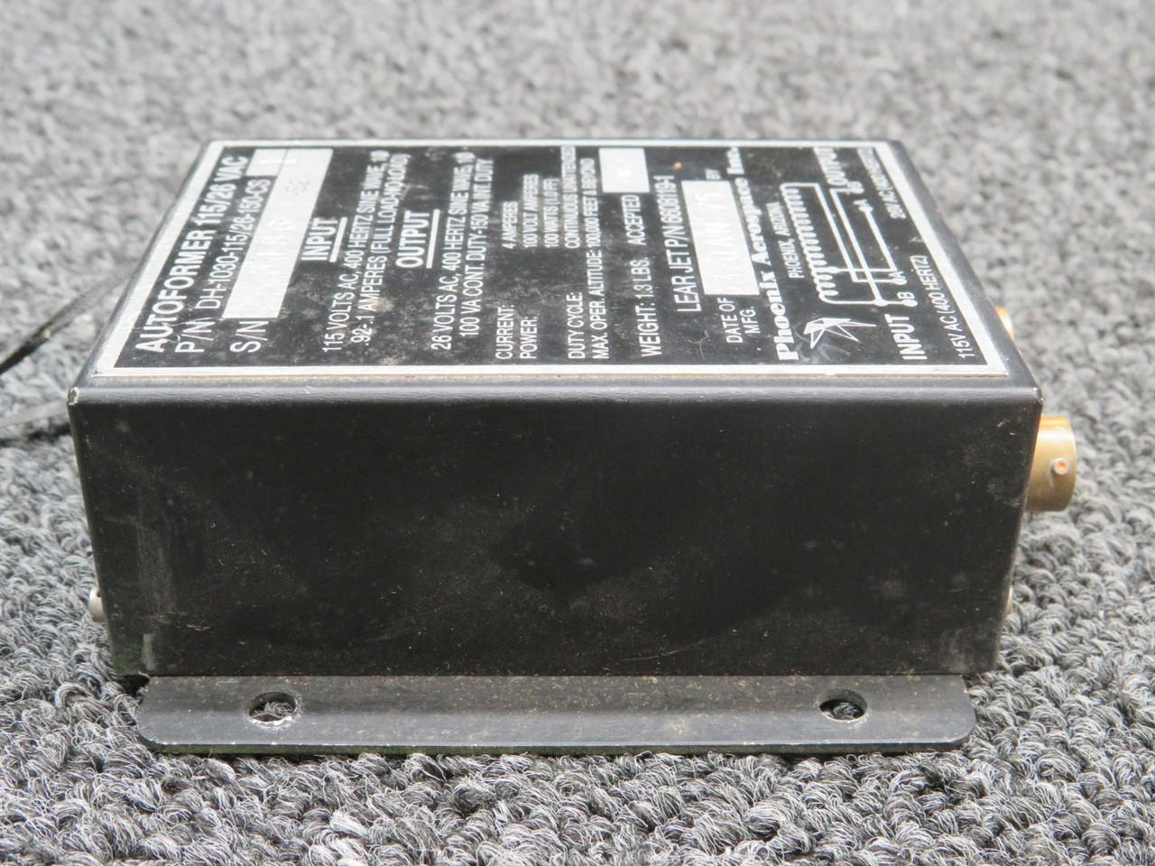 DH-1030-115/26-150-CS Phoenix Aerospace Autoformer Unit Voltage 26