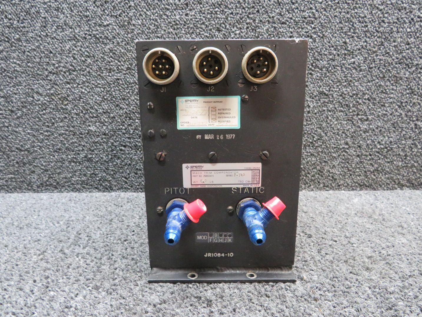 2585334-6 Sperry Mach Trim Compensator Has Modifications