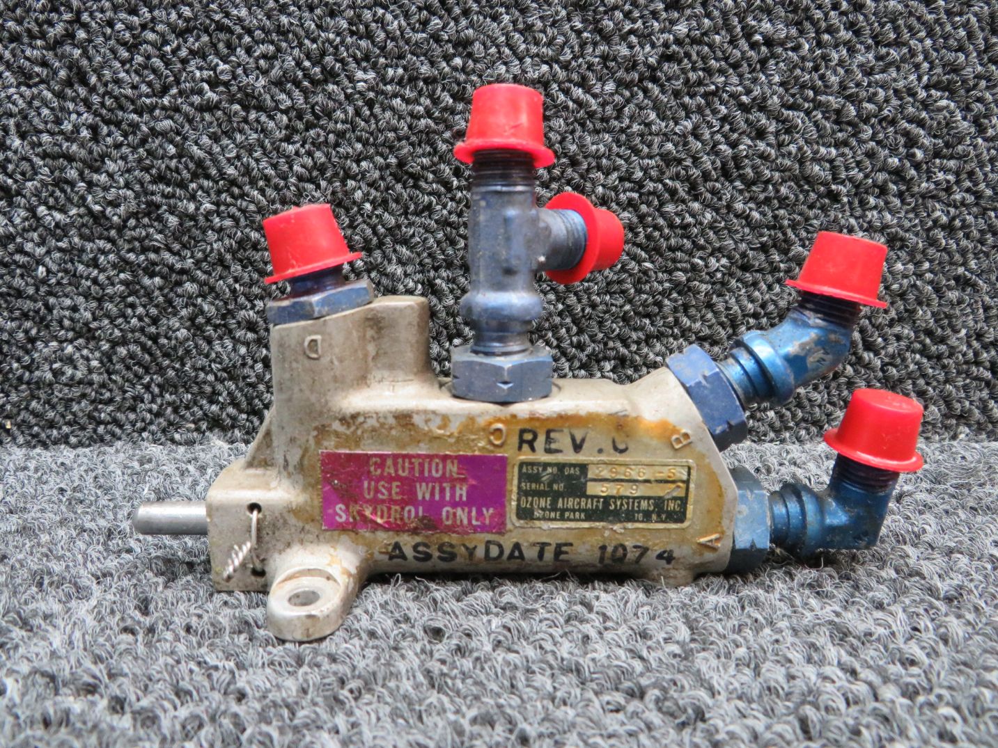 OAS2966-5 Ozone Hydraulic Valve Assembly For Aircraft