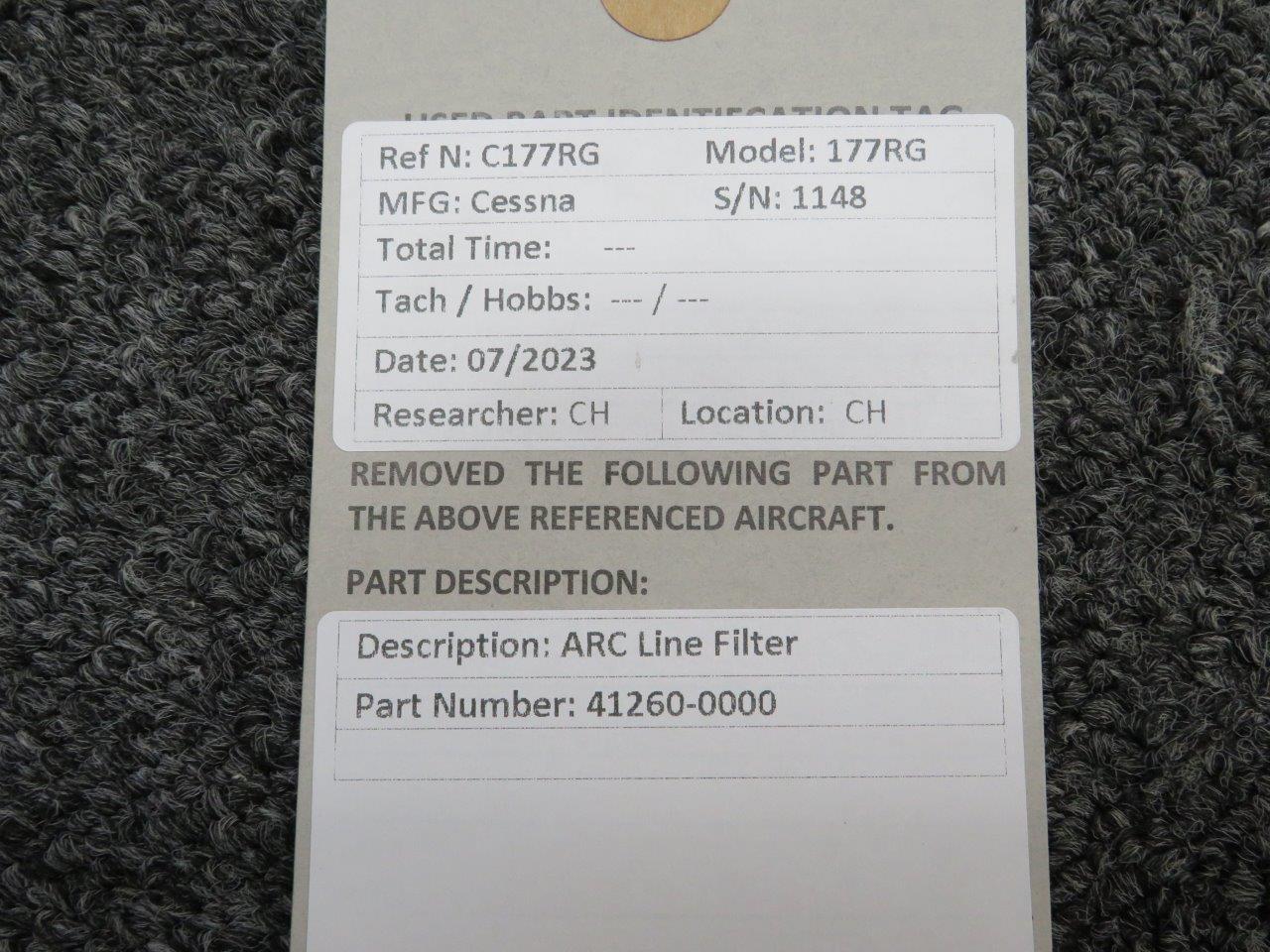 41260-0000 Aircraft Radio and Control Line Filter Assembly For Sale