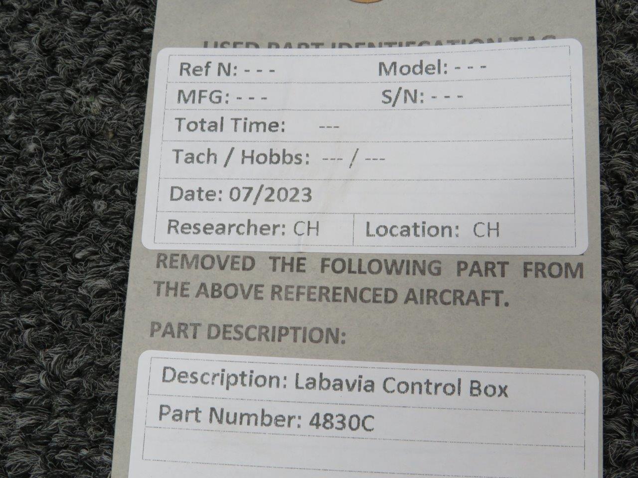 4830C Labavia Control Box Unit For Sale