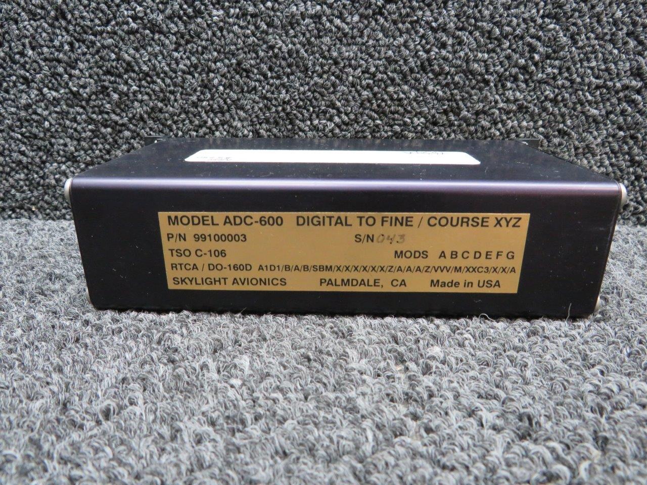 99100003 Skylight Avionics ADC-600 Altitude Inverter For Sale