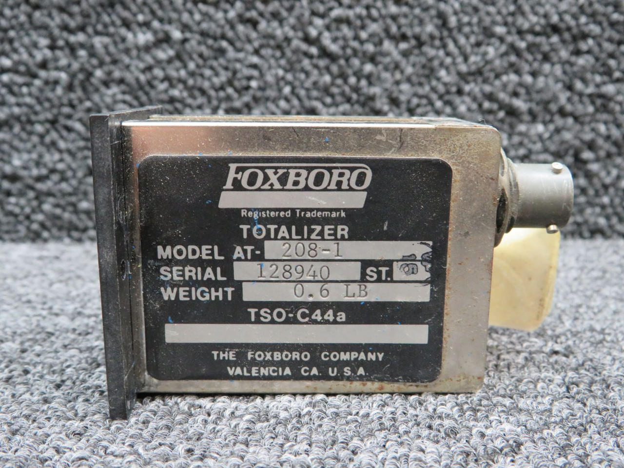 AT-208-1 Foxboro Indicator Fuel Flow- Totalizer