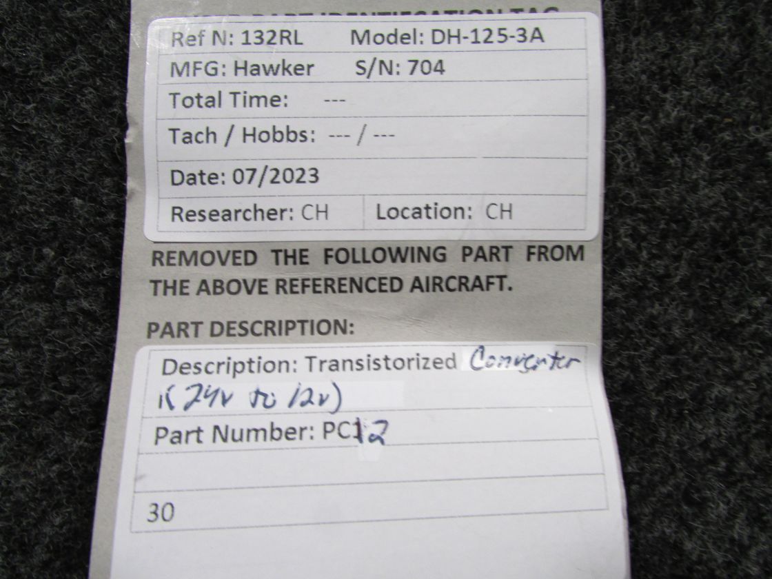 PC12 Transistorized Converter, Volts: 24 to 12 For Sale