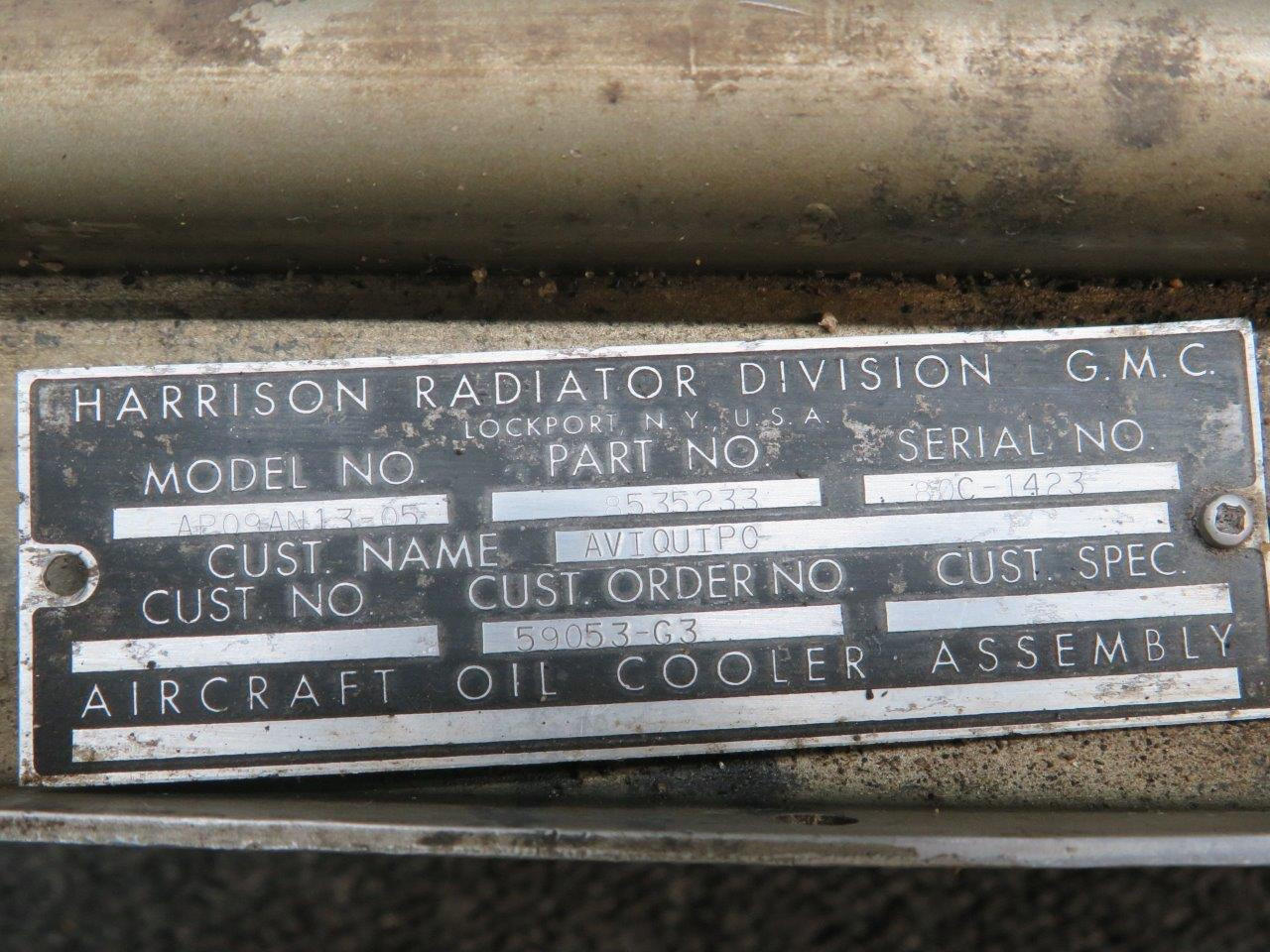 8535233 Harrison Right Hand Oil Cooler Unit