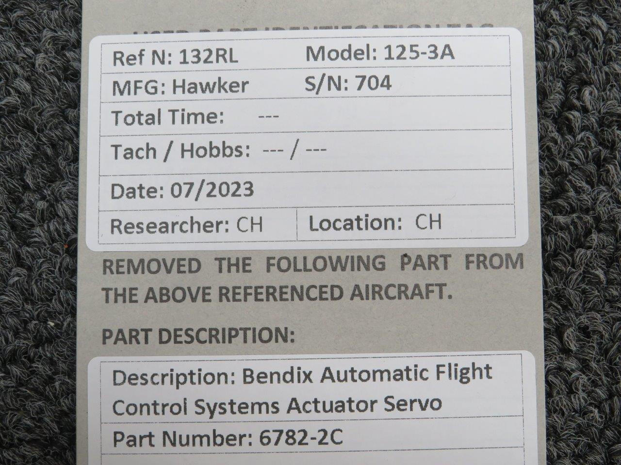 6782-2C Bendix Automatic Servo Actuator Flight Control System