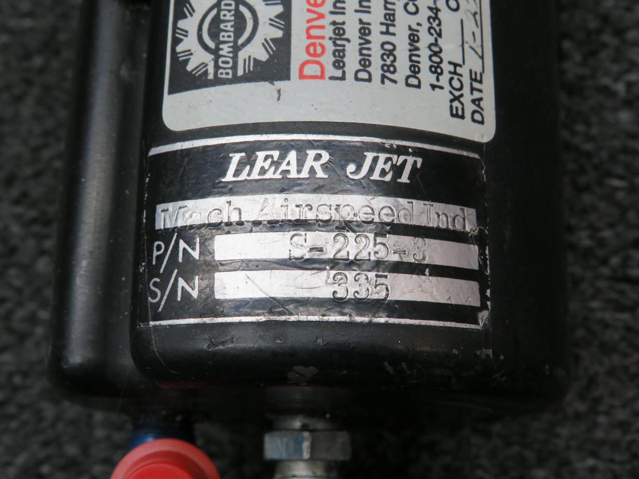 S225-3 LearJet 80-600 Knots Airspeed Mach Indicator