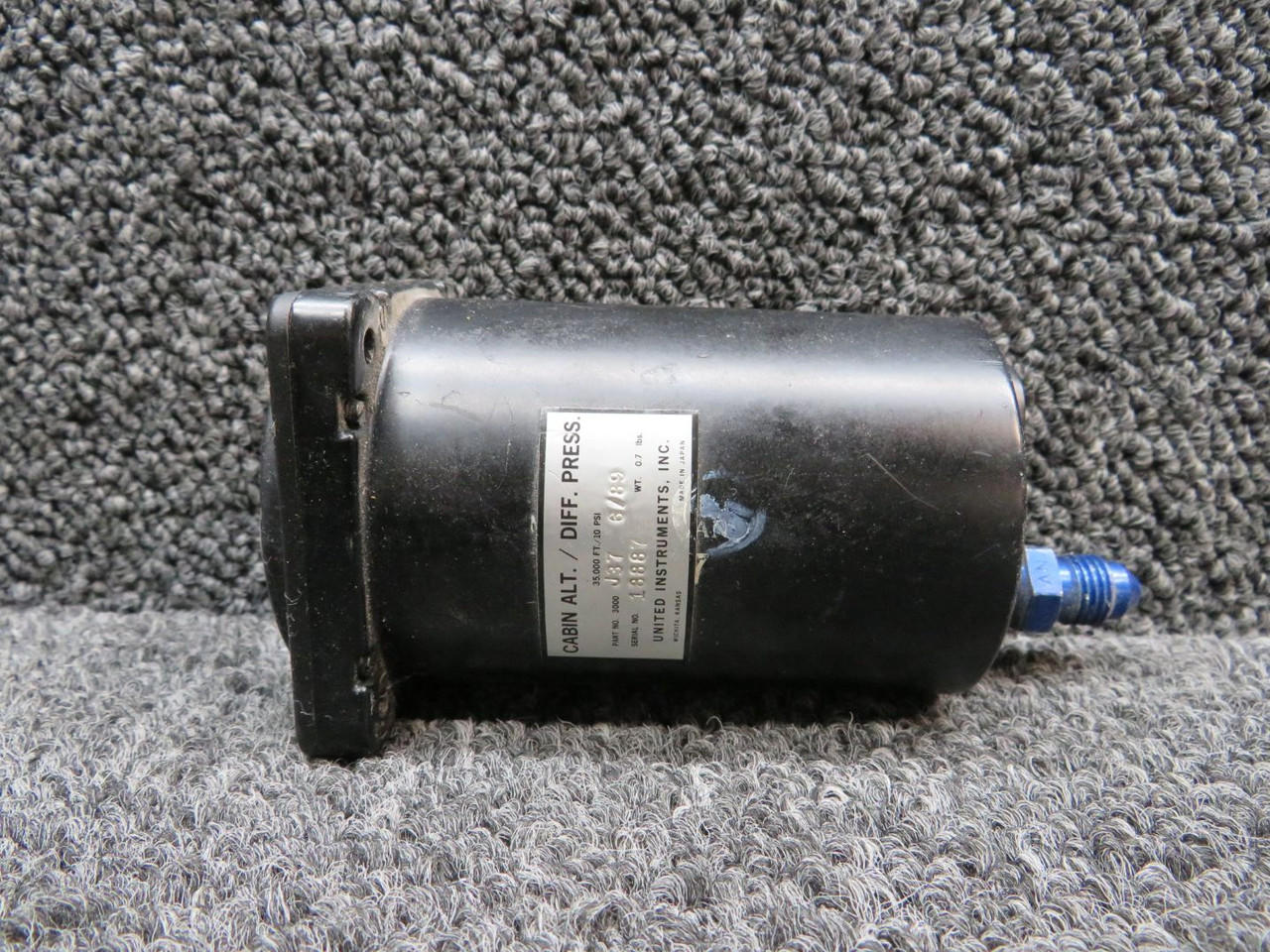 3000-J37 United Instruments DIff Pressure And Cabin Altitude Gauge ...