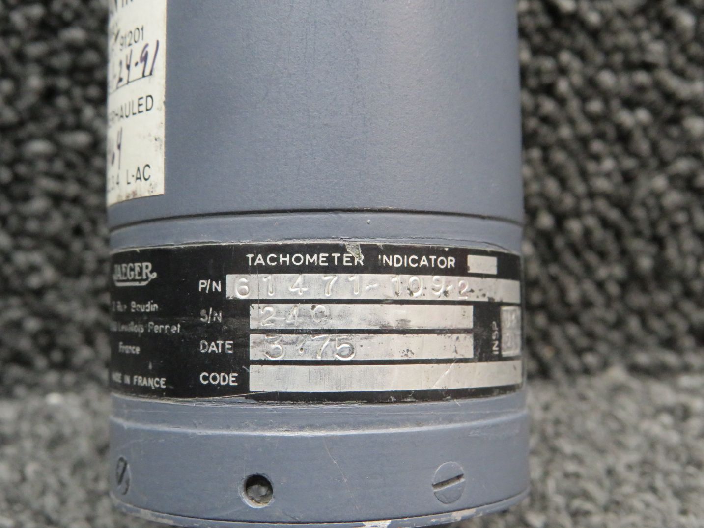 61471-109-2 Jaeger N1 Aviation Tachometer Indicator Unit