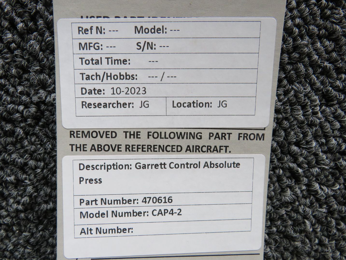 470616 Garrett CAP4-2 Model Turbo Absolute Pressure Control Unit