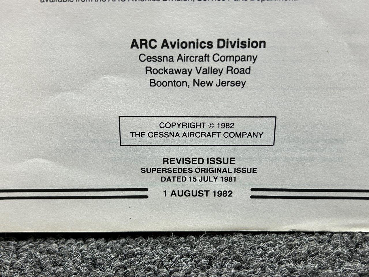 Cessna 300 and 400 Series Course Indicator Service, Parts Manual (Year ...