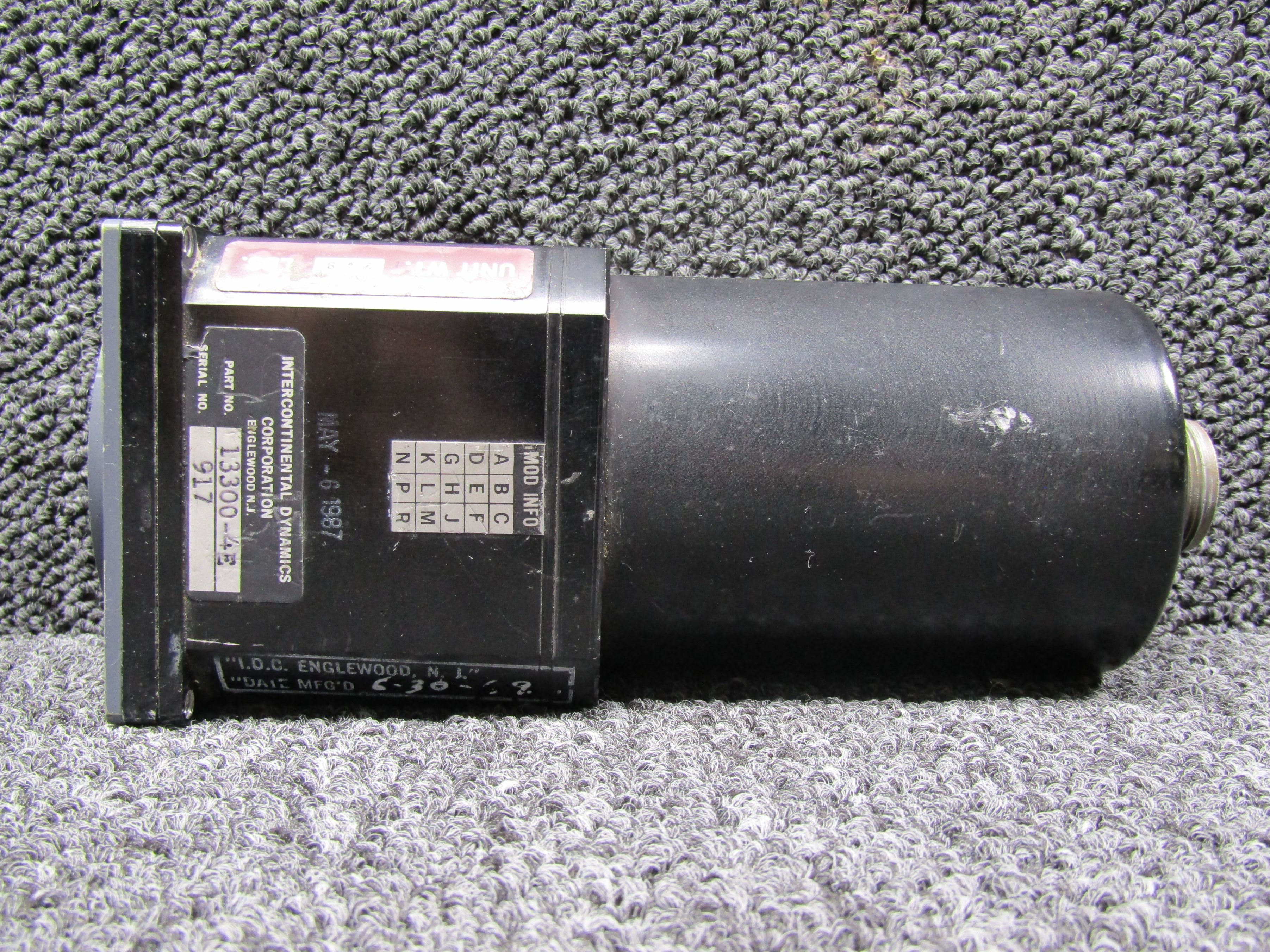 13300-4E Intercontinental Dynamics Modified Flight Cabin Altitude Indicator