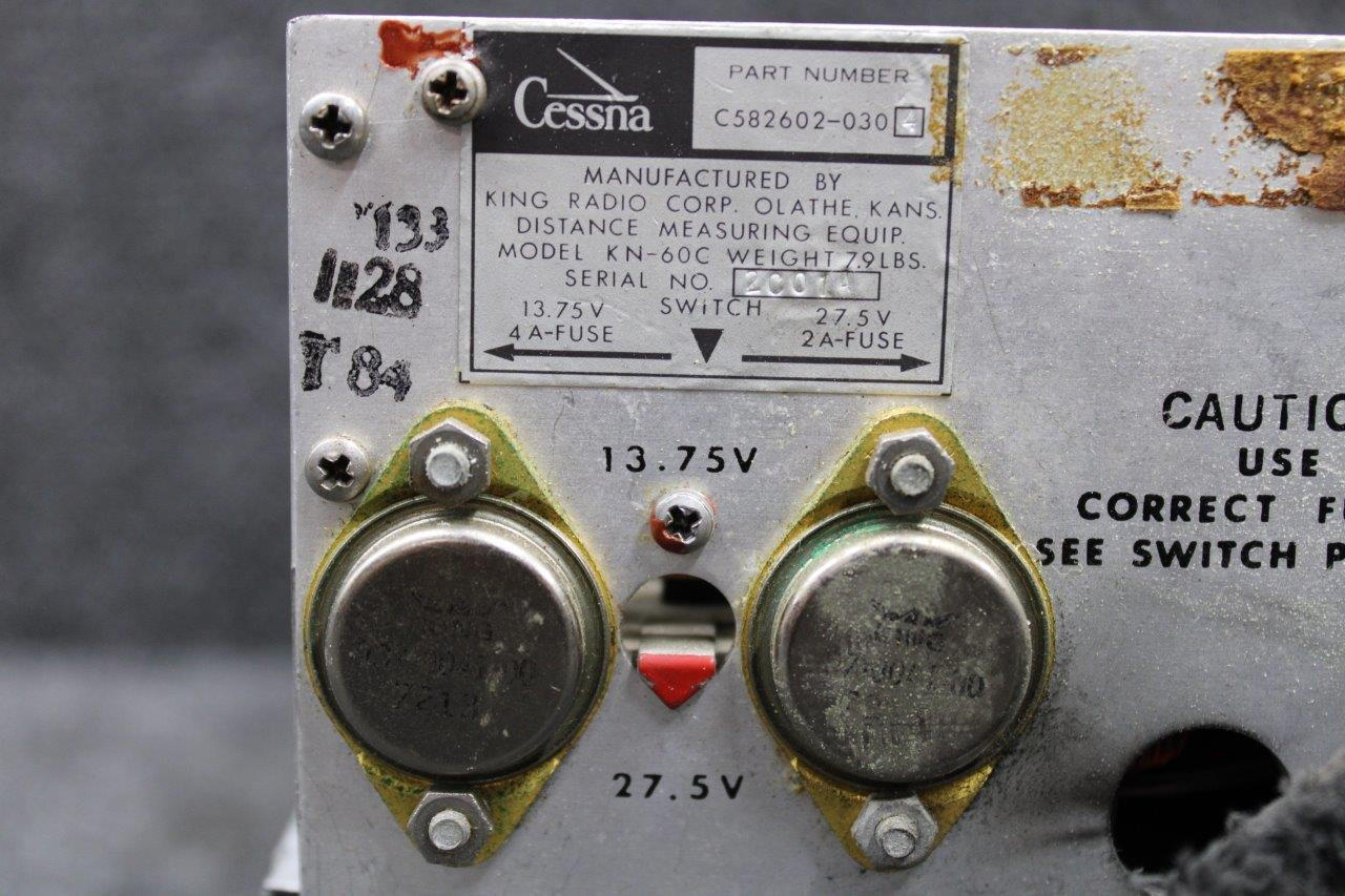 C582602-0304 King Radio KN-60C DME Unit has Tray, 14 or 28 Volts