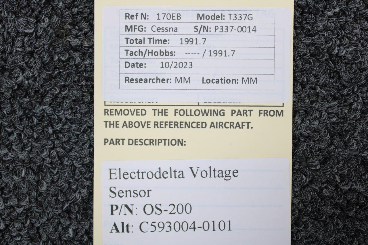 OS-200 (Alternate Part Number: C593004-0101) Electrodelta Voltage Sensor
