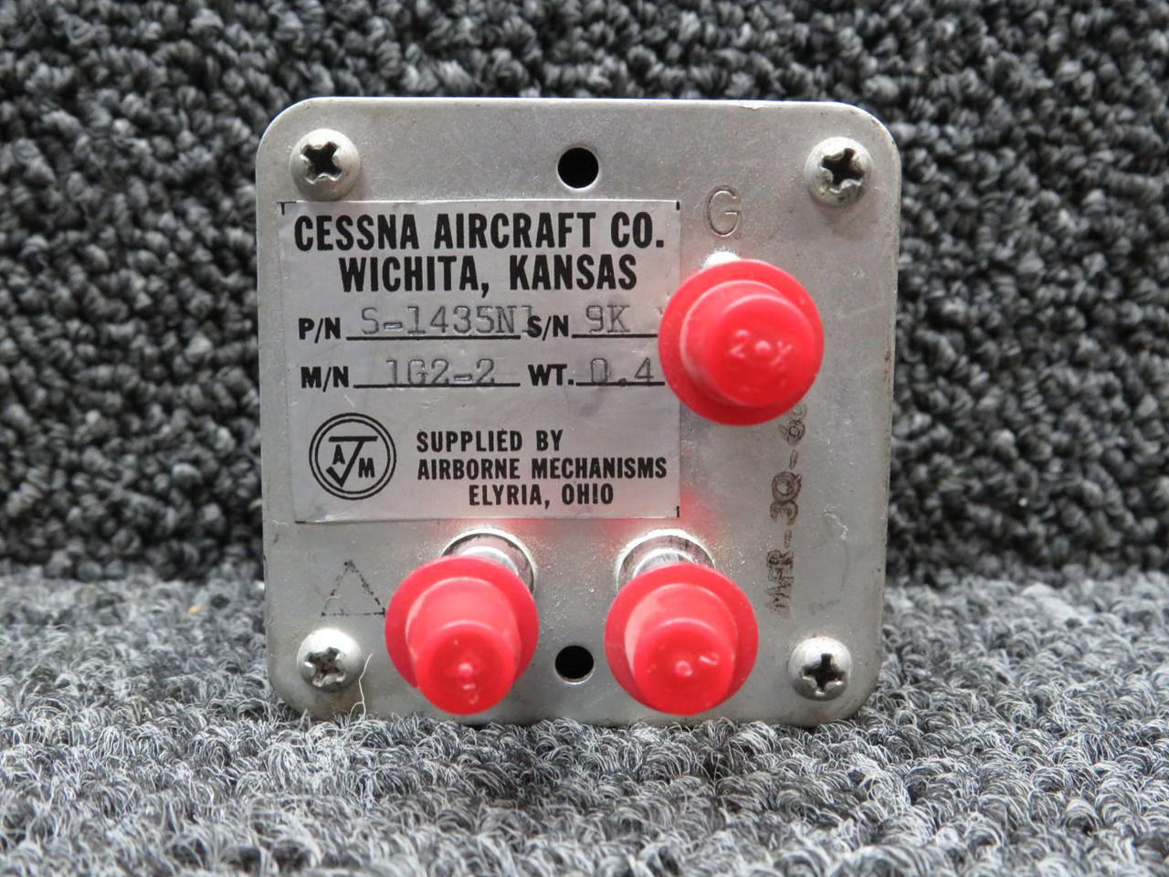 1G2-2 Alternative Part Number S-1435N1 Airborne Systems Flight Suction ...