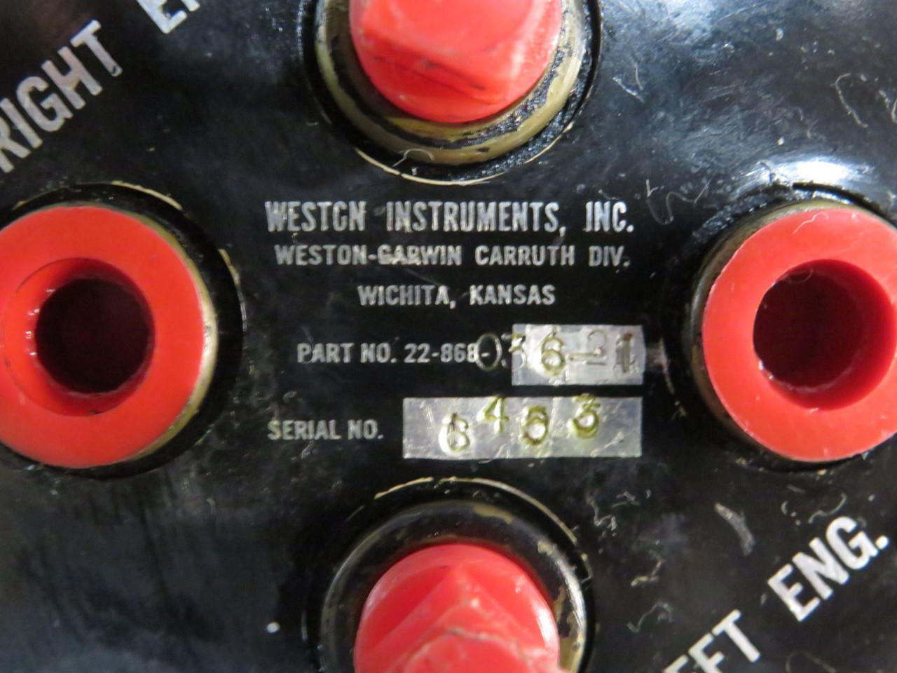 22-868-036-21 Weston Instruments Incorporated Dual Flight Fuel