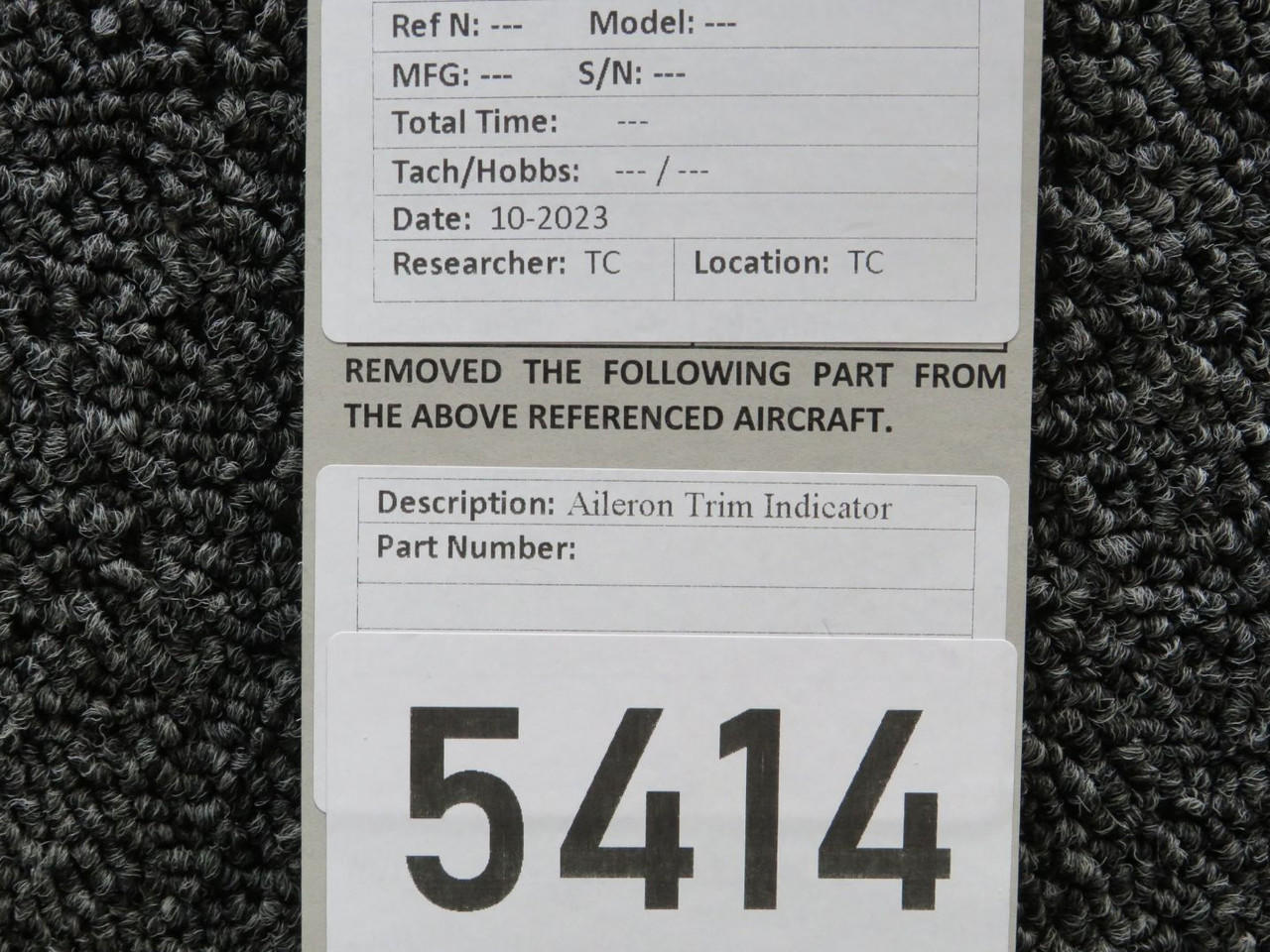 Aircraft Aileron Trim Indicator Unit For Sale