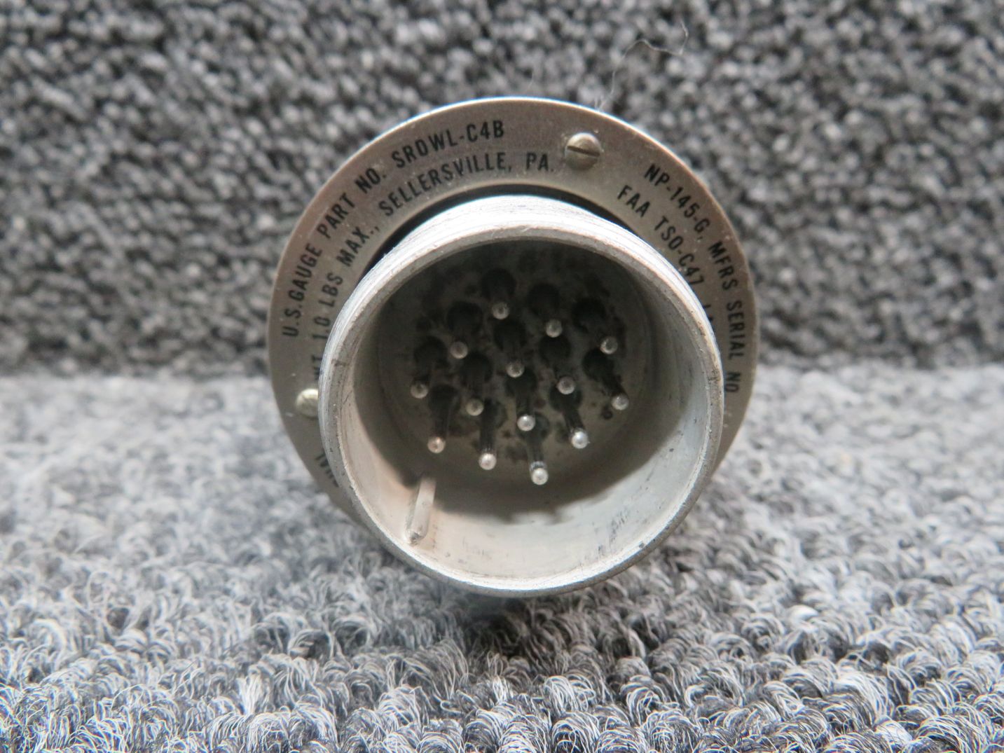 SRDWL-C4B US Gauge Oil Pressure Aircraft Indicator Unit