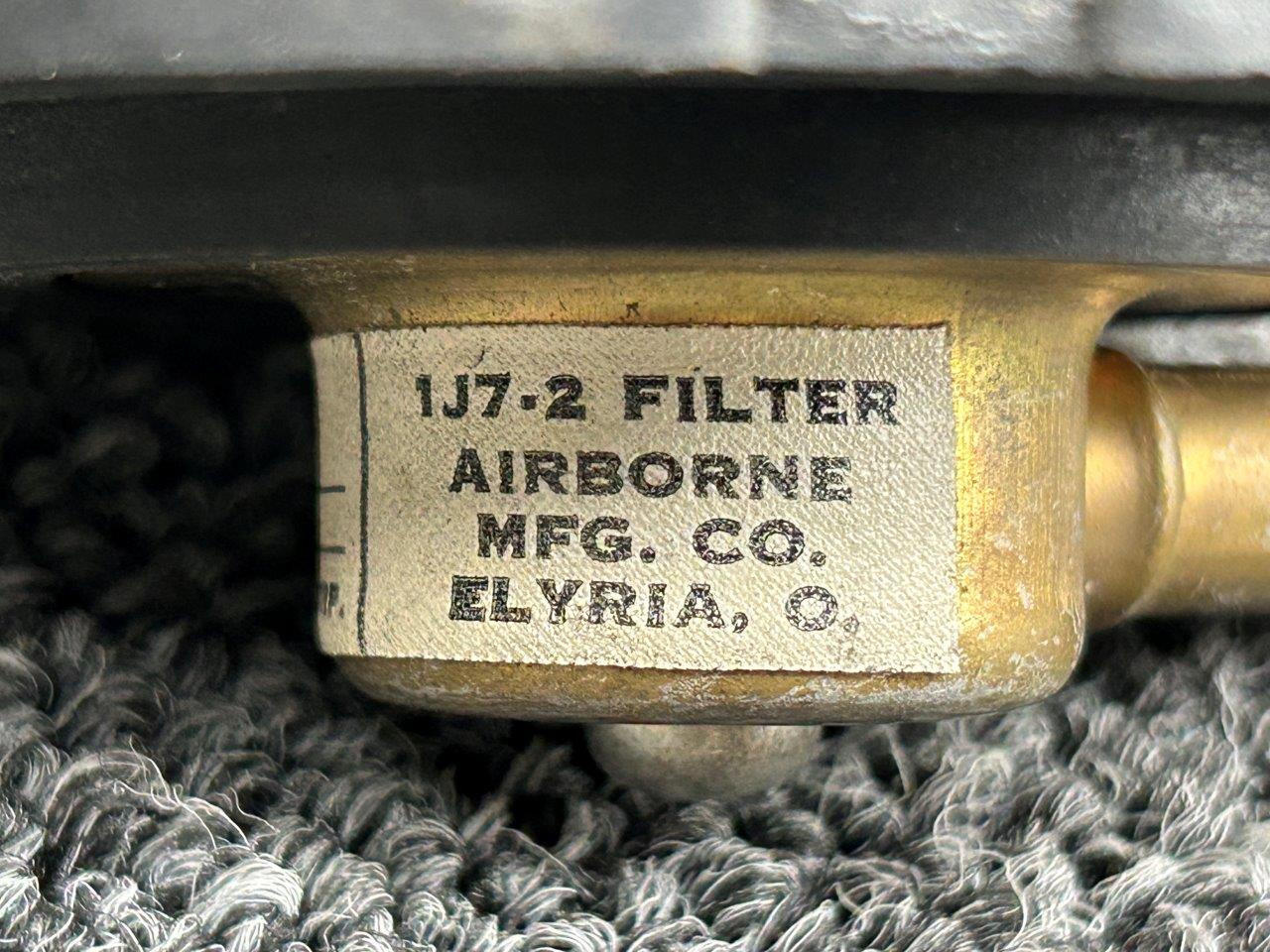 1J7-2 (Alternate PN: 560-710) Airborne Instrument Air Filter Assembly