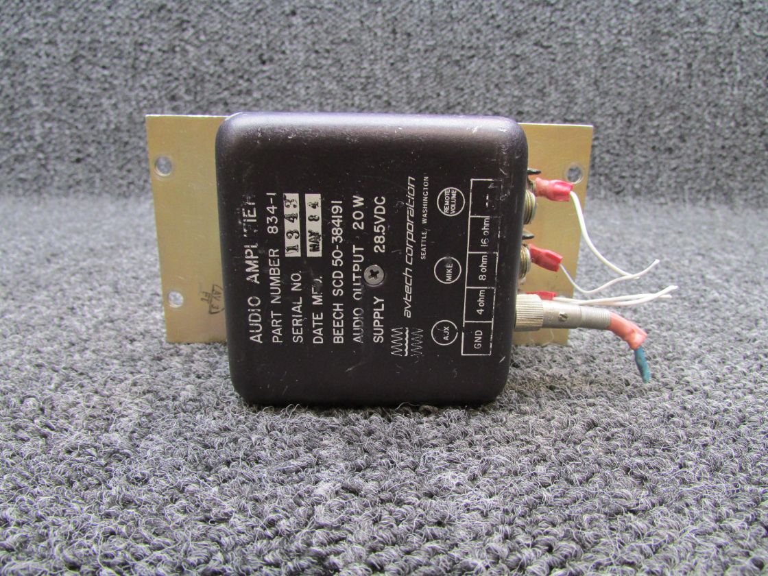 834-1 (Alt: 50-384191) Avtech Audio Amplifier, 28.5 Volts For Sale