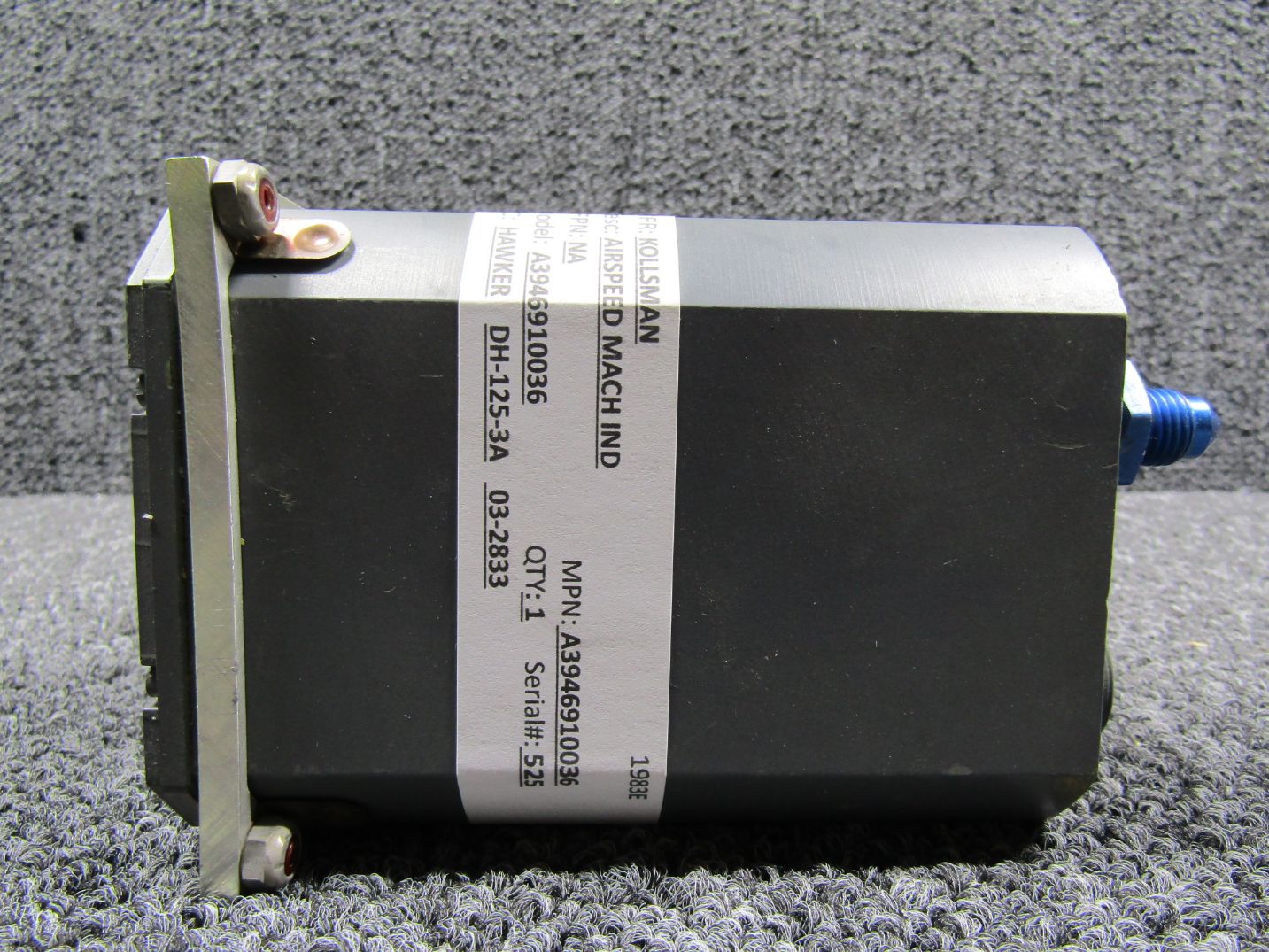 A3946910036 Kollsman Aircraft Airspeed Mach Indicator Unit