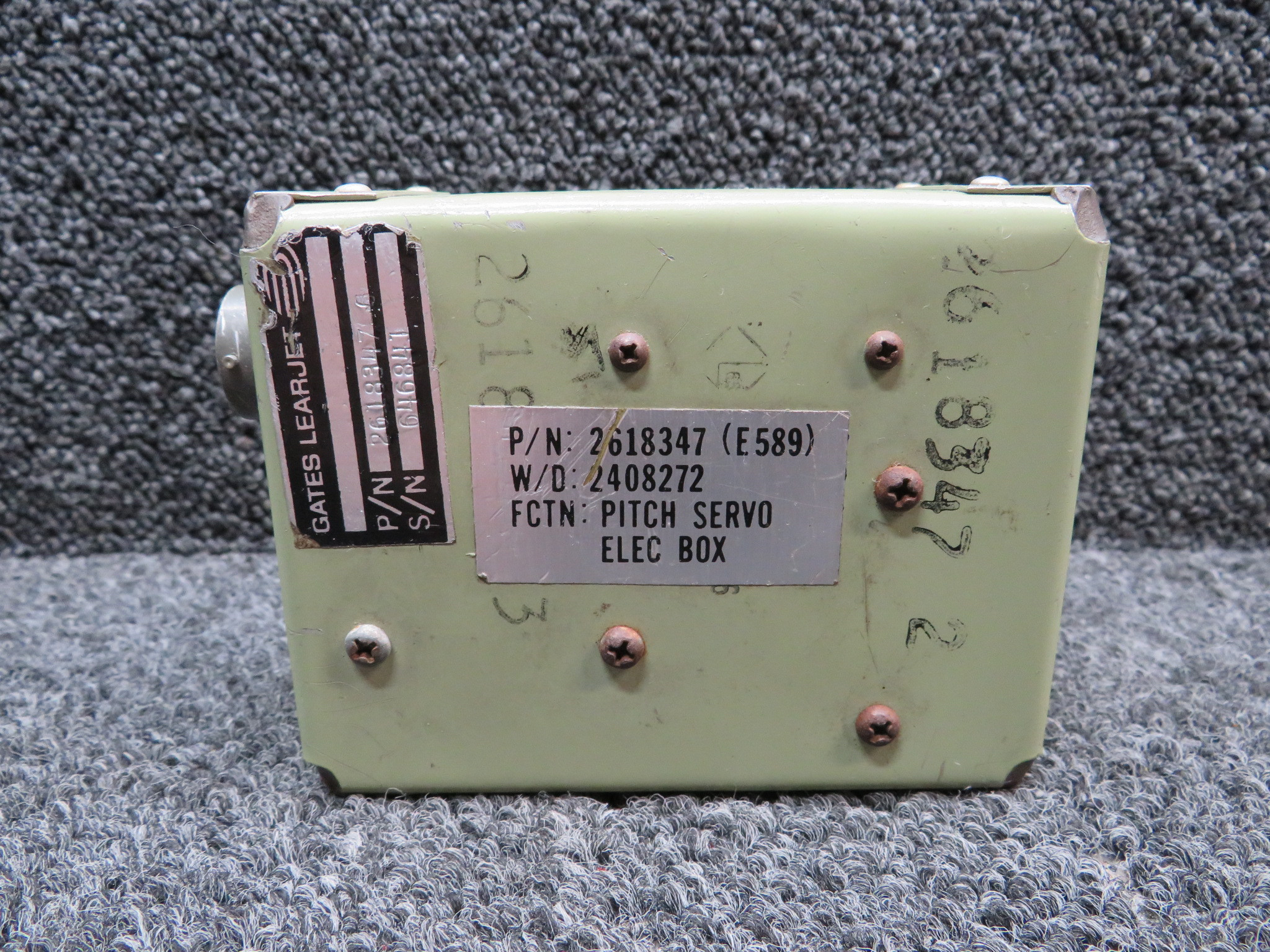 2618347-6 Gates LearJet Pitch Servo Electrical Box Unit Assembly