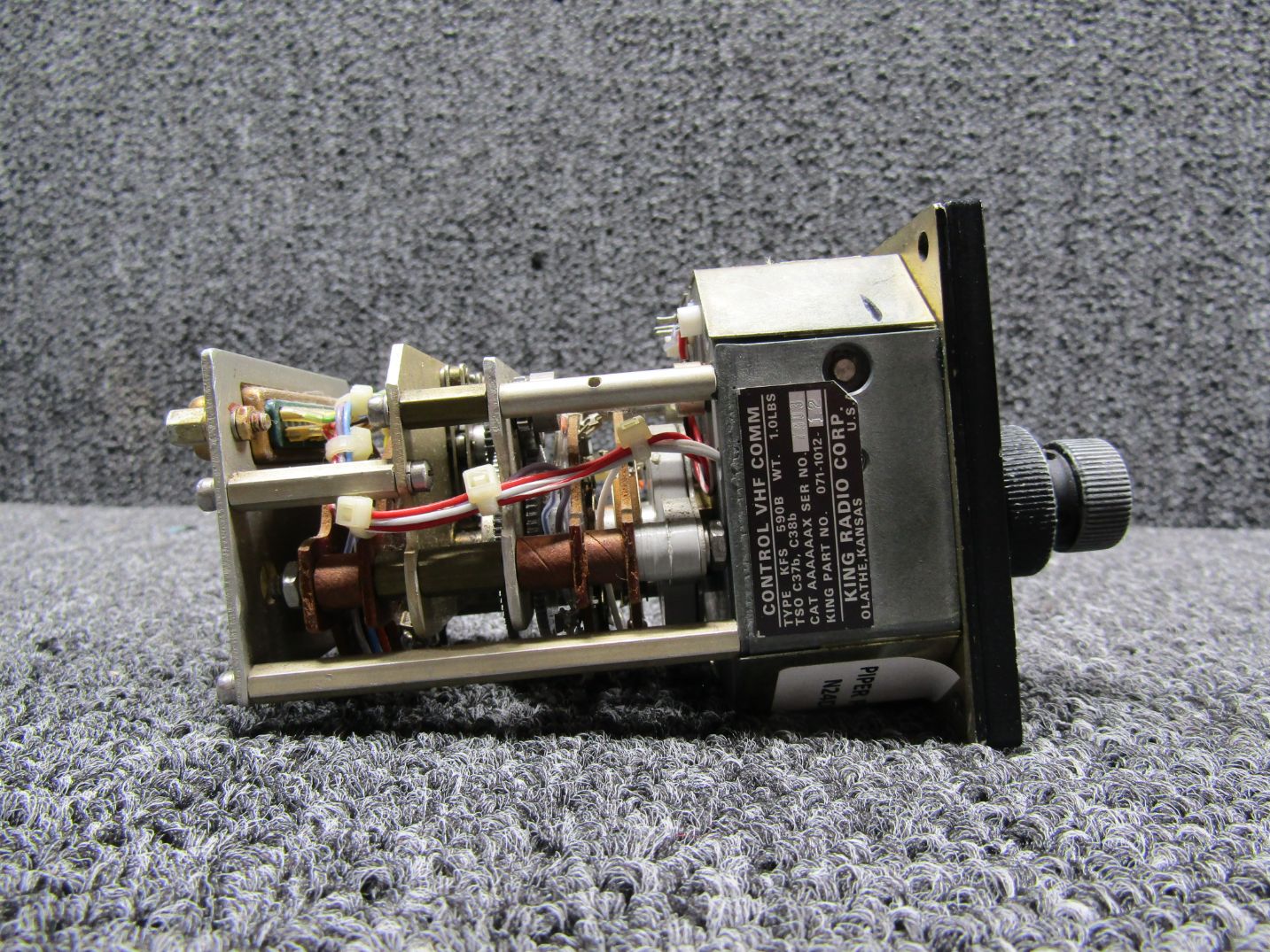 071-1012-12 King Radio KFS-590B Aircraft VHF COMM Control Box
