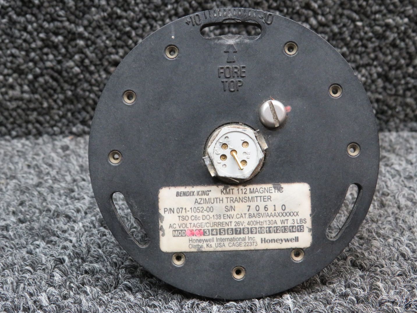 071-1052-00 Bendix King KMT-112 Magnetic Azimuth Transmitter (26 Volts ...
