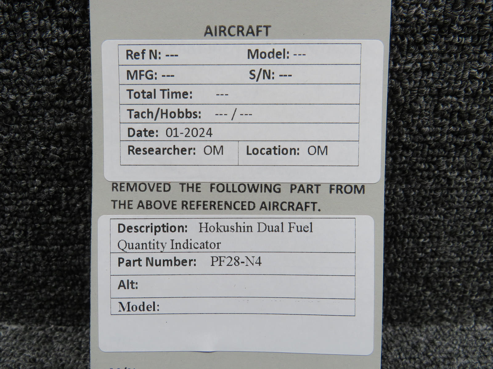 PF28-N4 Kohushin Electrics Company Dual Fuel Quantity Indicator