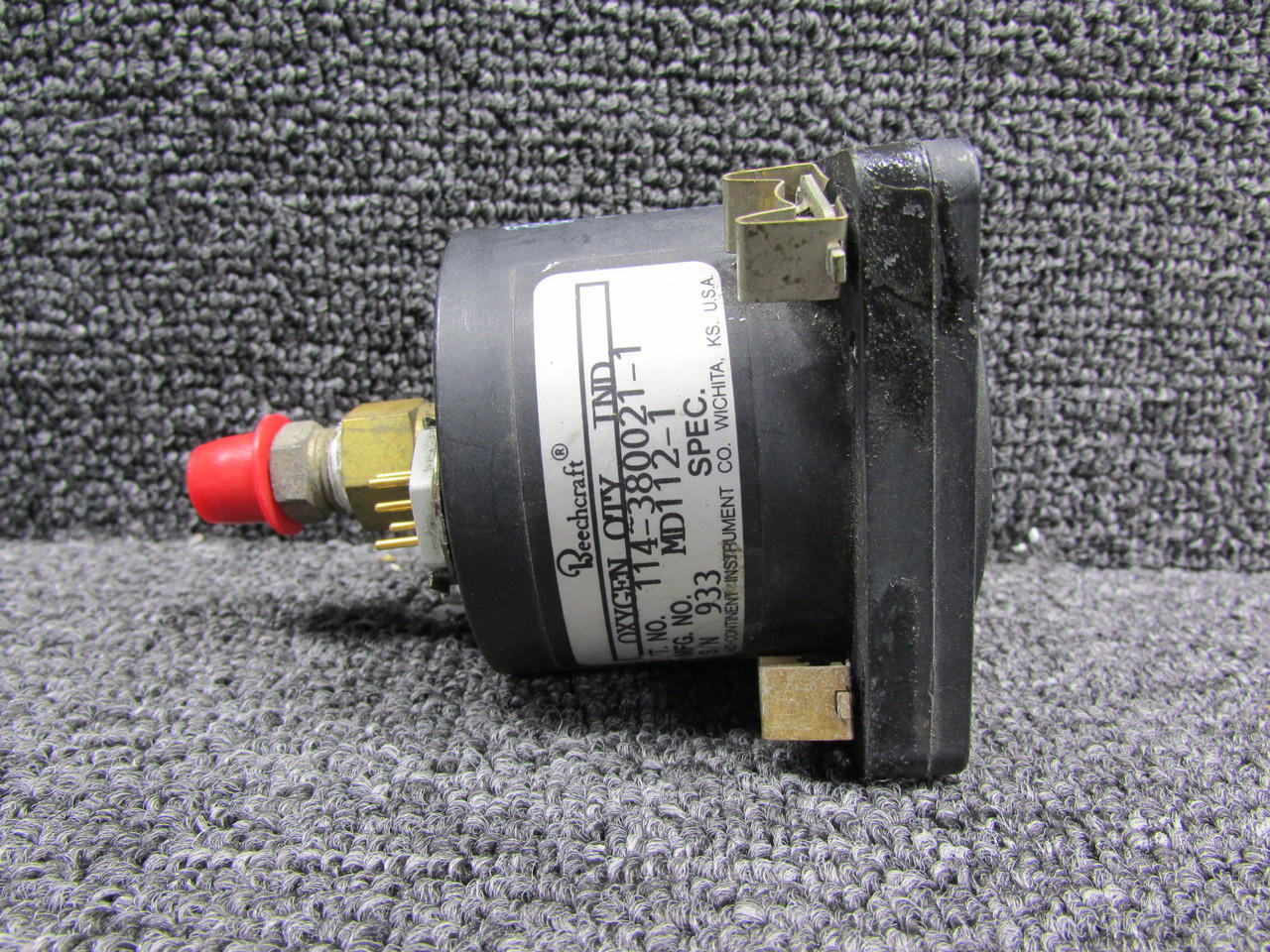 MD112-1 (Alternate: 114-380021-1) Mid-Continent Oxygen Quantity Indicator