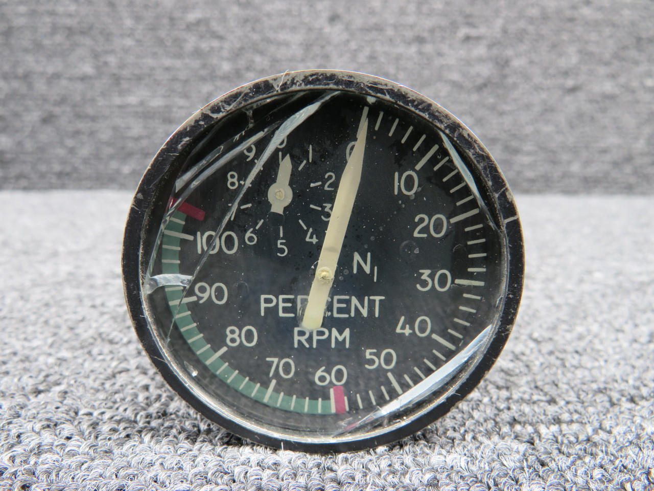 6501-1006 Insco Percent RPM Indicator (Worn and Cracked Glass) For Sale