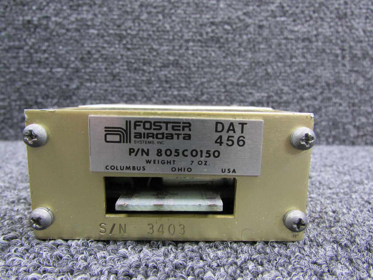 805C0150 Foster Airdata DAT-456 ADF Indicator Gauge without Face Plate
