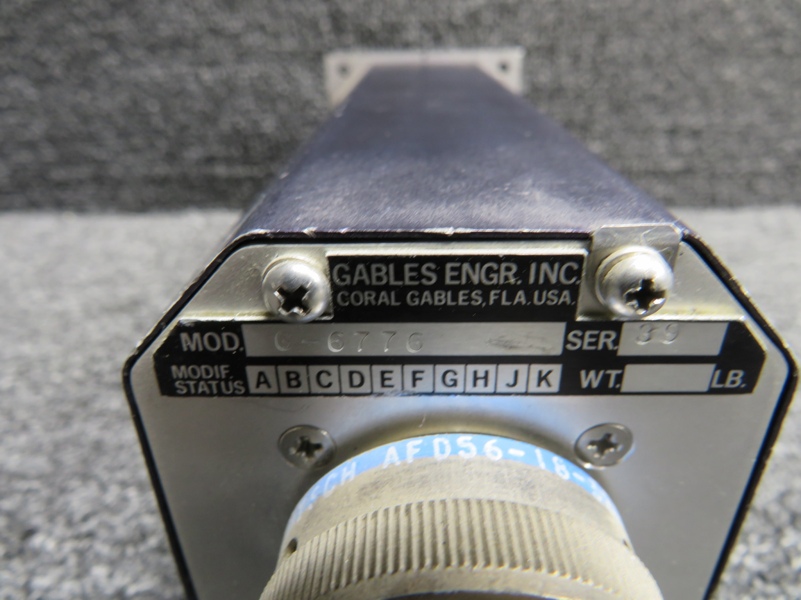 G-6776 Gables Aircraft ADF Indicator WIth A Connector
