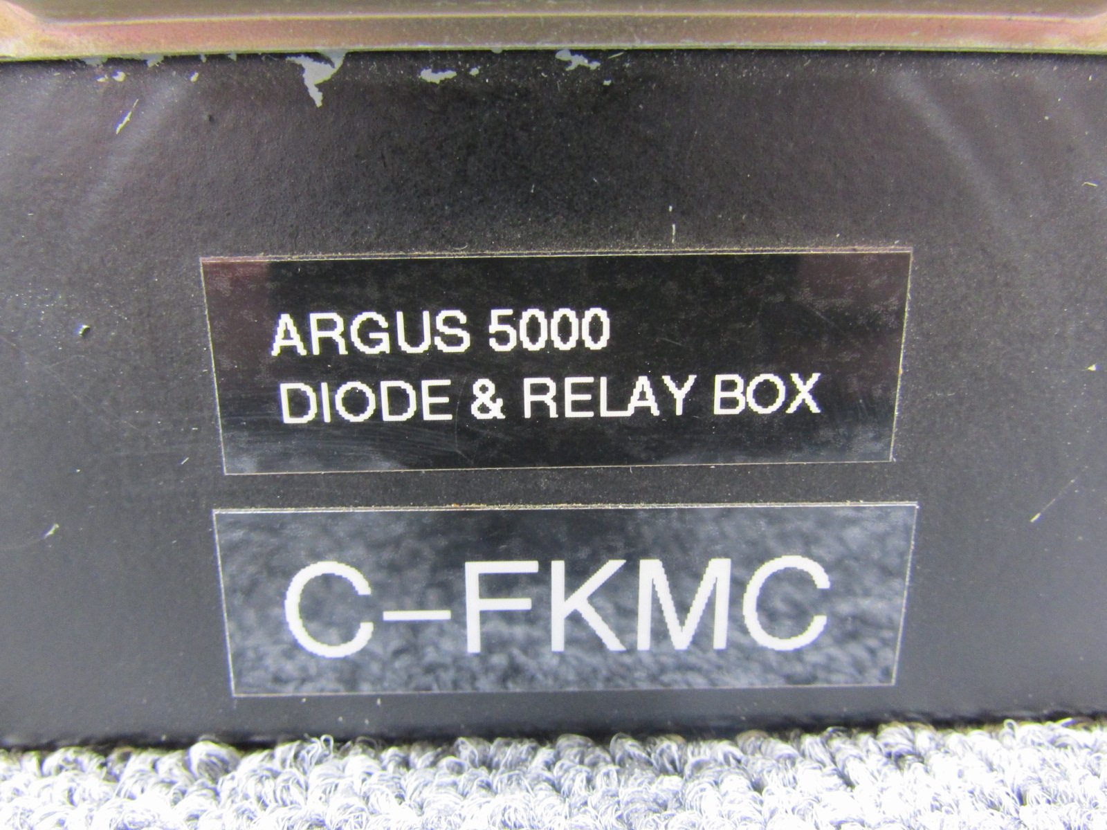 Argus 5000 Relay and Diode Box With No Data Plate