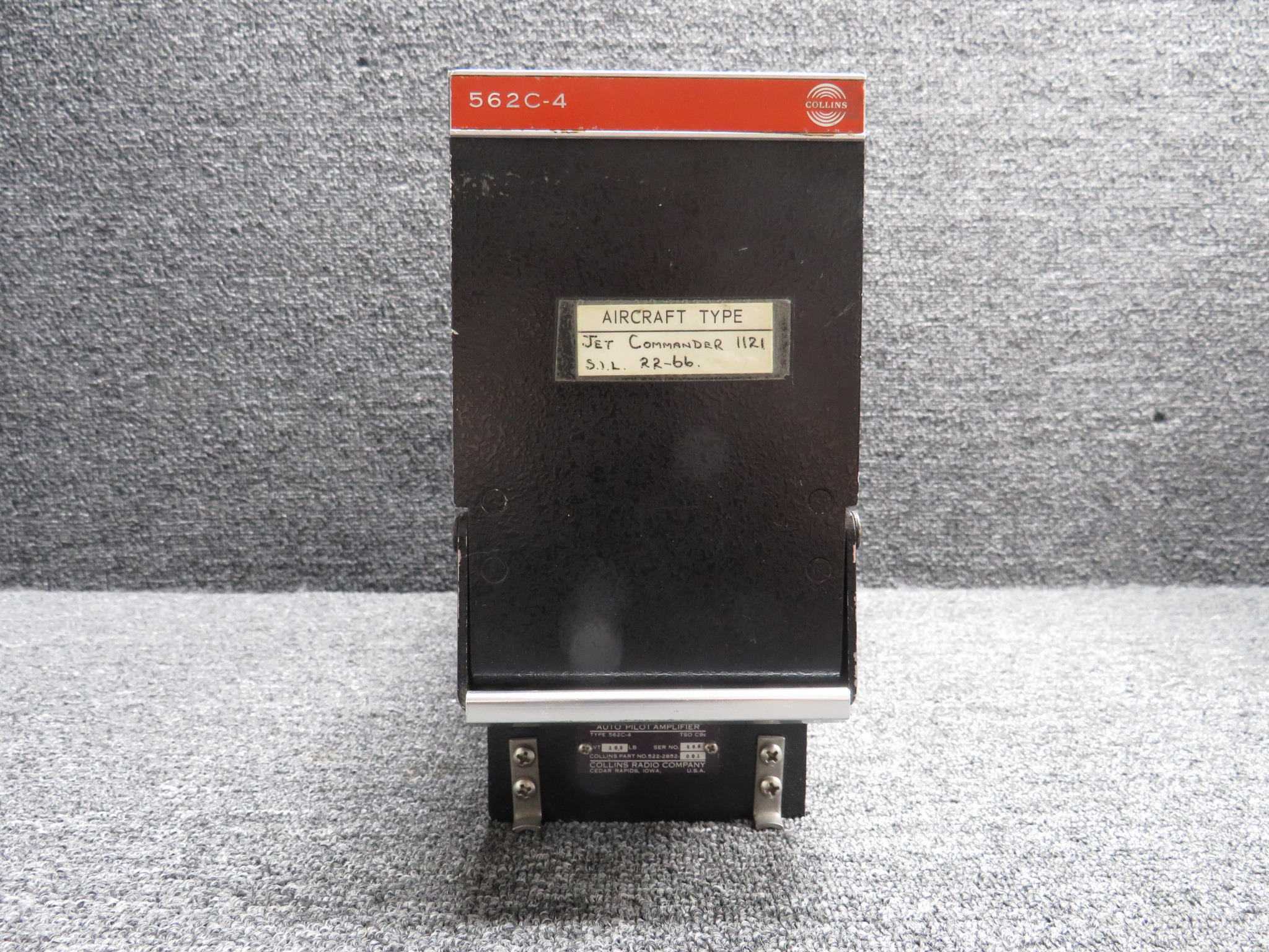522-2852-001 Collins Avionics 562C-4 Aircraft Autopilot Amplifier