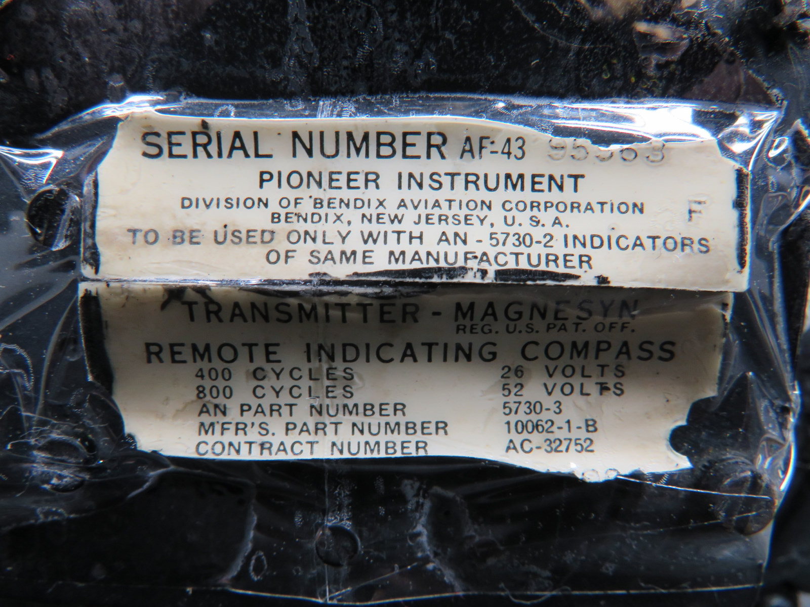 10062-1-B Pioneer Magnesyn Compass Remote Indicator