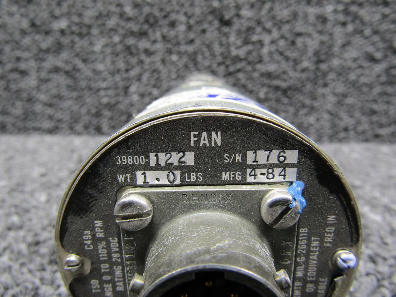 39800-122 Intercontinental Modified Fan Tachometer Indicator For Sale